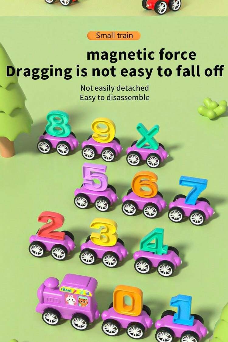 Kids Magnetic Train Toy With Number Design For Toddlers, Montessori ...