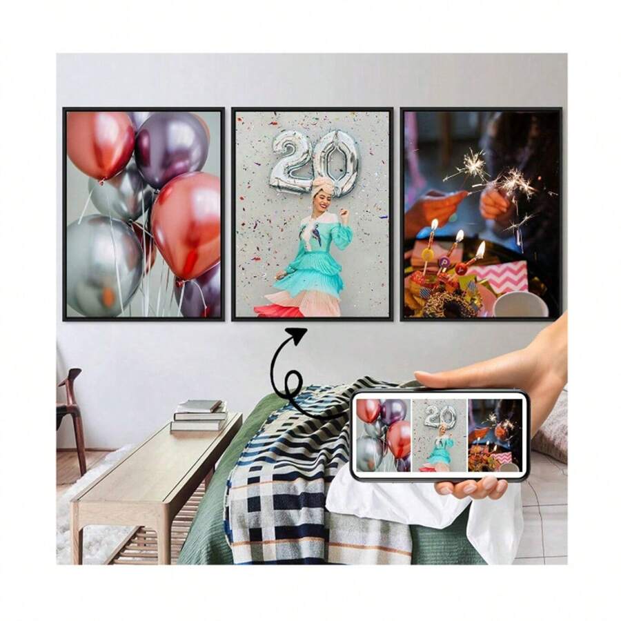 3pcs/Set Custom Gallery Wall Set, Pick Any 3 Photo Prints, Pick Your ...