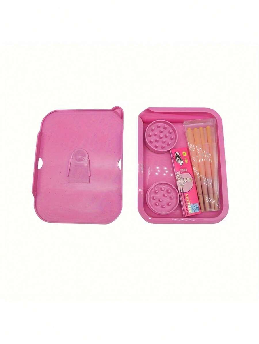 Plastic DIY Cigarette Making Kit Gift Set With Rolling Tray, Grinder ...