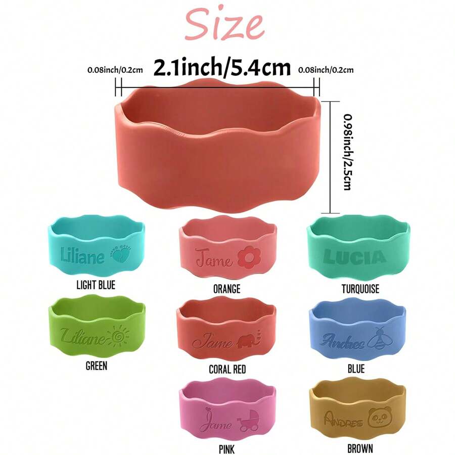 Custom Silicone Bottle Label, Silicone Tag, Personalized Silicone Label ...