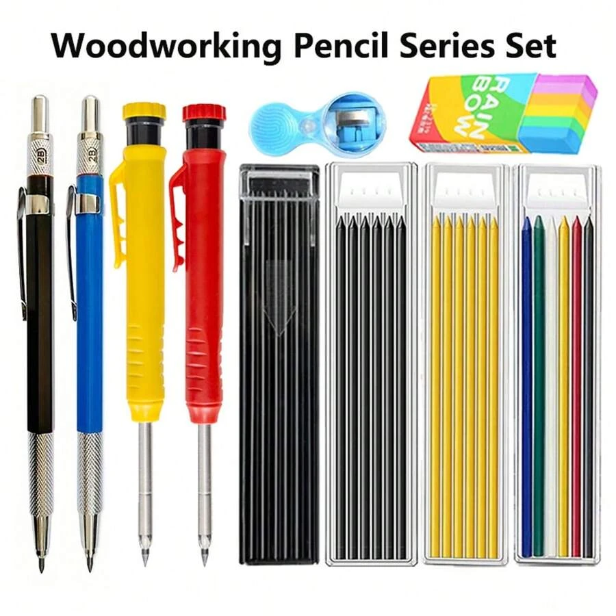 Metal Pencil With Deep Hole Woodworking Pencil Mark And Built-In ...