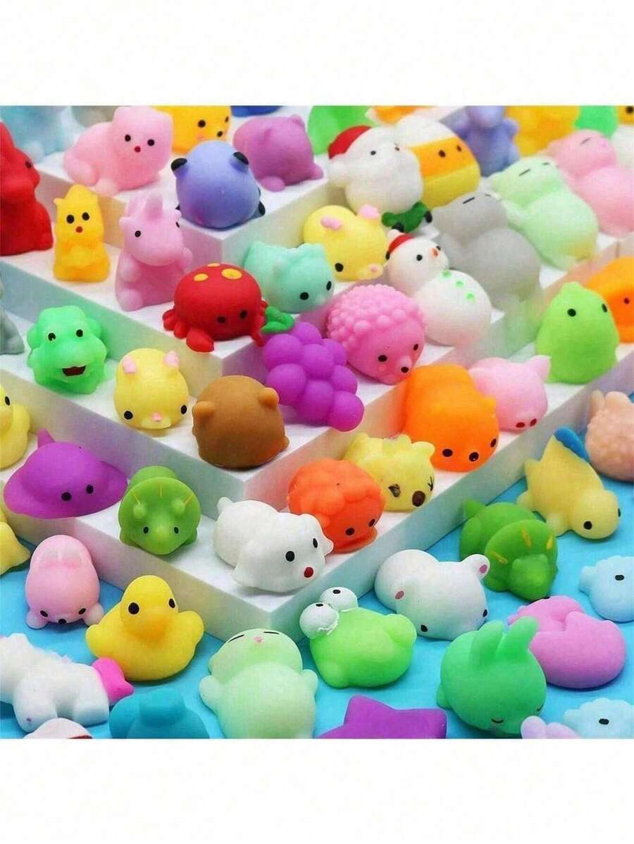Random Styles Mini Squishy Squishies Toy, Cute Cartoon Squeeze Stress ...