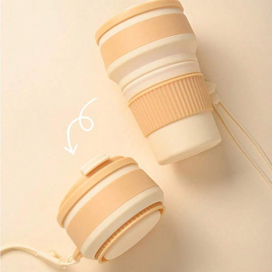 350ML Cold And Hot Compatibility Collapsible Silicone Travel Cup With ...