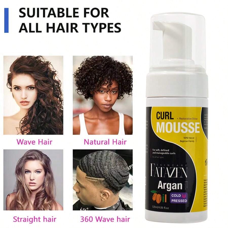 FATAZEN 120ml Mousse para el cabello de aspecto natural y no pegajoso ...