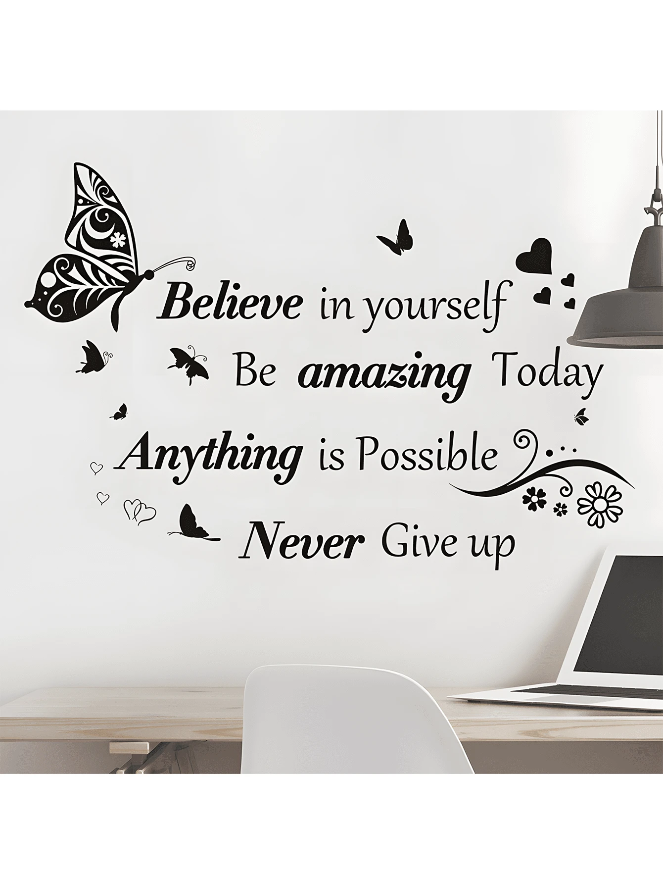 Inspirational Quotes Wall Decals Large Removable Motivational Saying ...