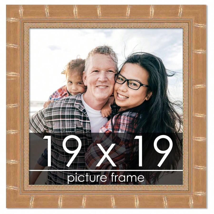 Custompictureframes.Com 19x19 Modern Bamboo Picture Frame UV Acrylic 5 ...