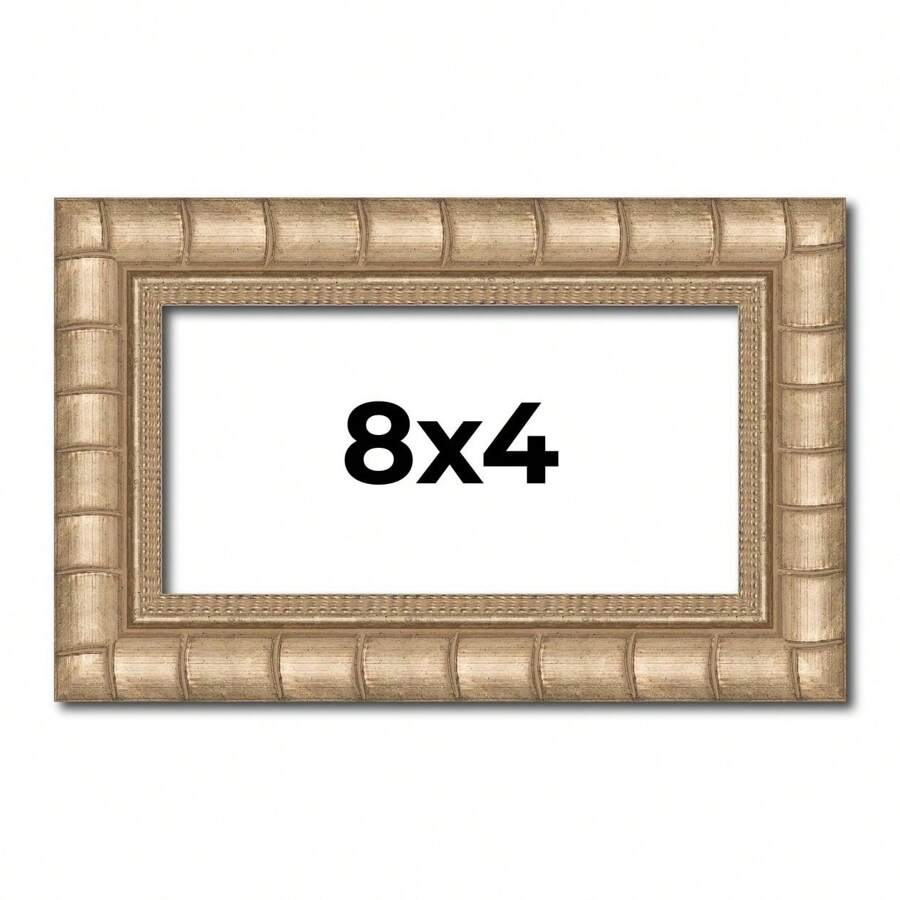 Custompictureframes.Com 8x4 Modern Bamboo Picture Frame UV Acrylic 5 ...