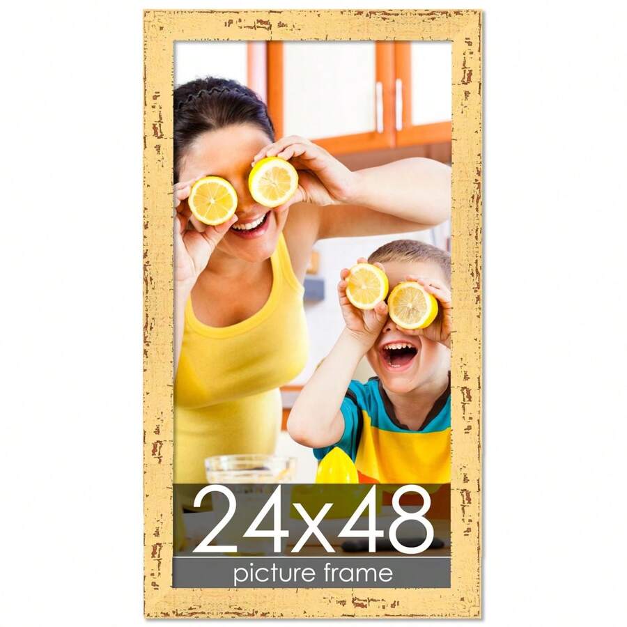 Custompictureframes.Com 24x48 Shabby Chic Picture Frame UV Resistant ...