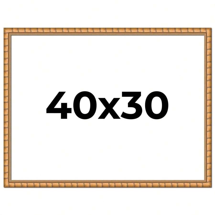 Custompictureframes.Com 40x30 Modern Bamboo Picture Frame UV Acrylic 5 ...