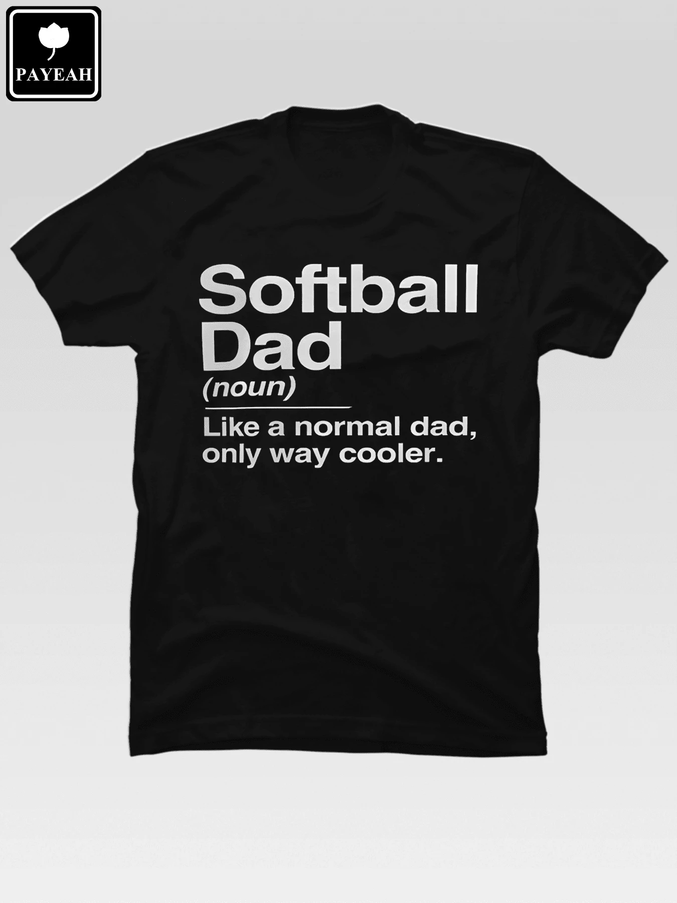 PAYEAH Mens Softball Dad Definition Normal Only Cooler Sports Gift Pure ...