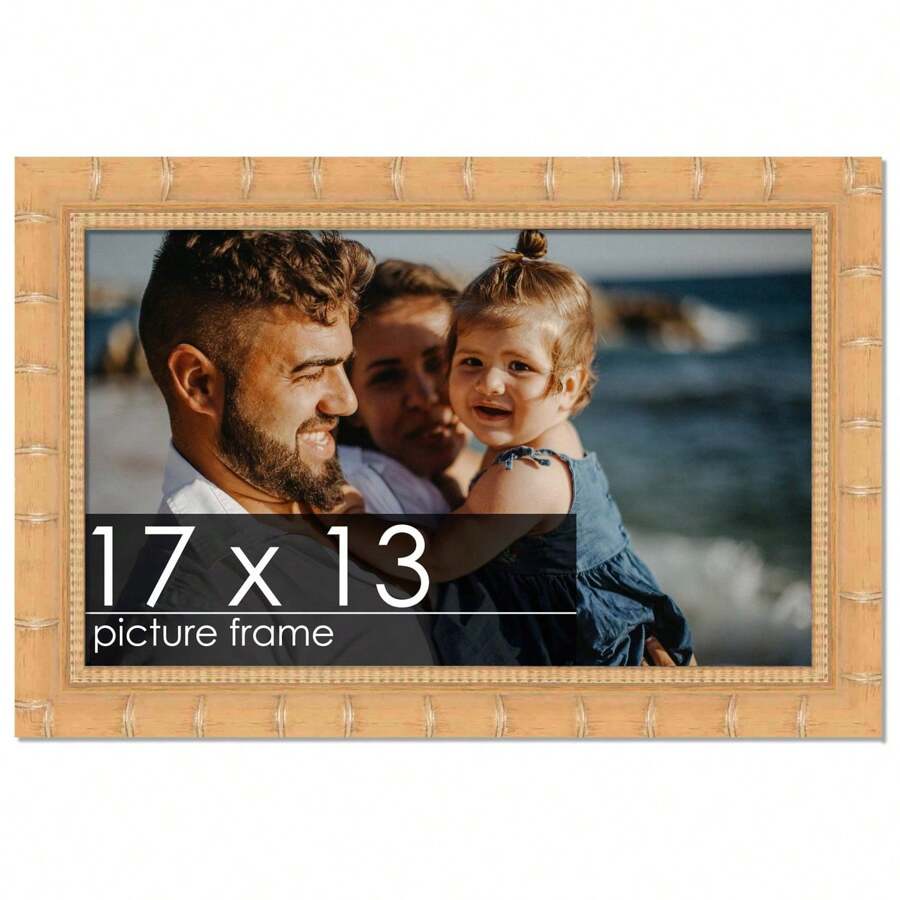 Custompictureframes.Com 17x13 Modern Bamboo Picture Frame UV Acrylic 5 ...
