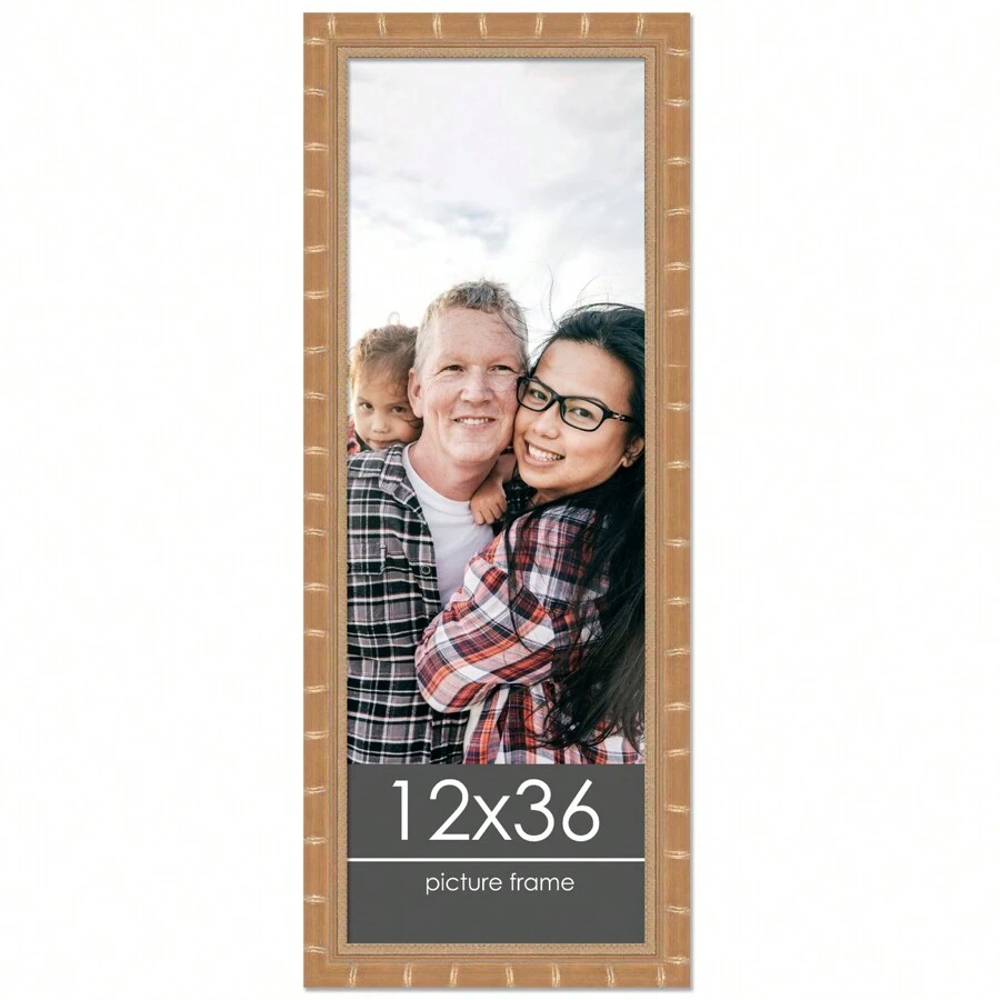 Custompictureframes.Com 12x36 Modern Bamboo Picture Frame UV Acrylic 5 Finishes | SHEIN USA