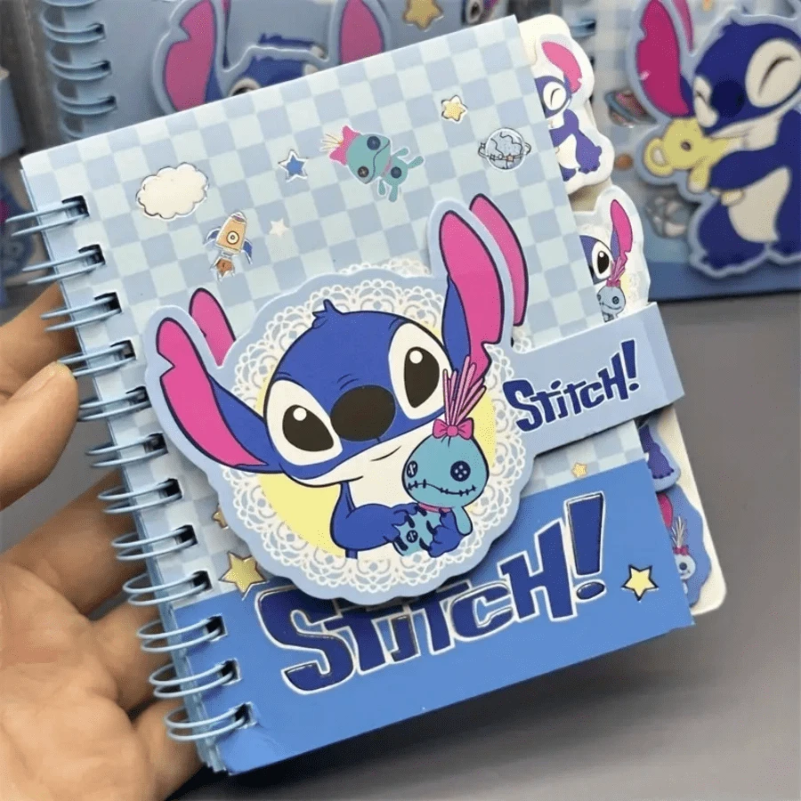 Disney Stitch A7 Coil-Bound Notebook, Anime Cartoon Theme, Personalized ...