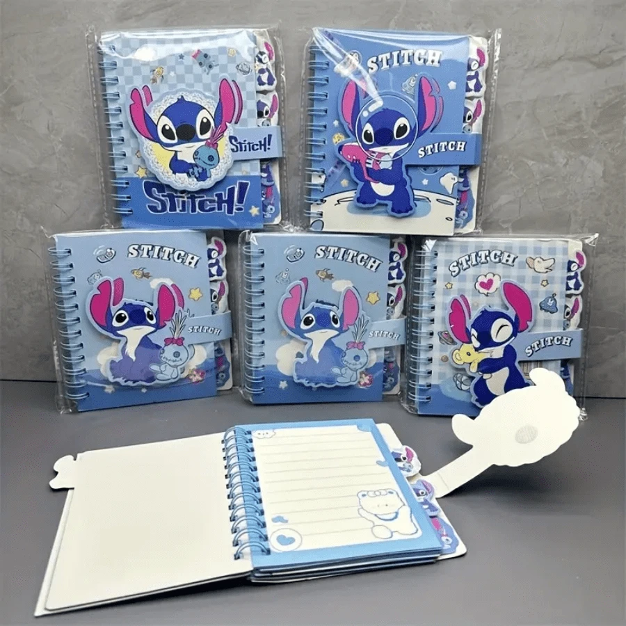 Disney Stitch A7 Coil-Bound Notebook, Anime Cartoon Theme, Personalized ...