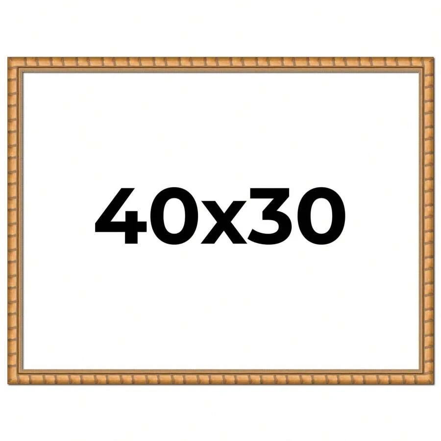 Custompictureframes.Com 40x30 Modern Bamboo Picture Frame UV Acrylic 5 ...