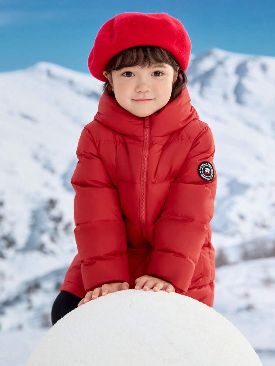 Balabala Tween Girl Down Jacket Big Tween Girl Winter Warm Hooded Coat ...