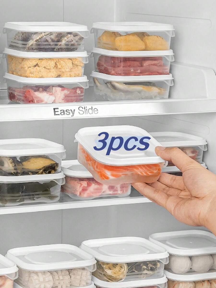 3pcs Food Storage Containers, Bento Lunch Boxes, Picnic & Camping Meal ...