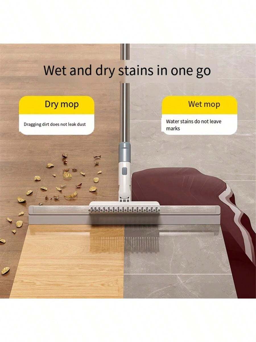 Silicone Magic Sweeper - Scrubbing And Mopping In One - Bathroom And ...