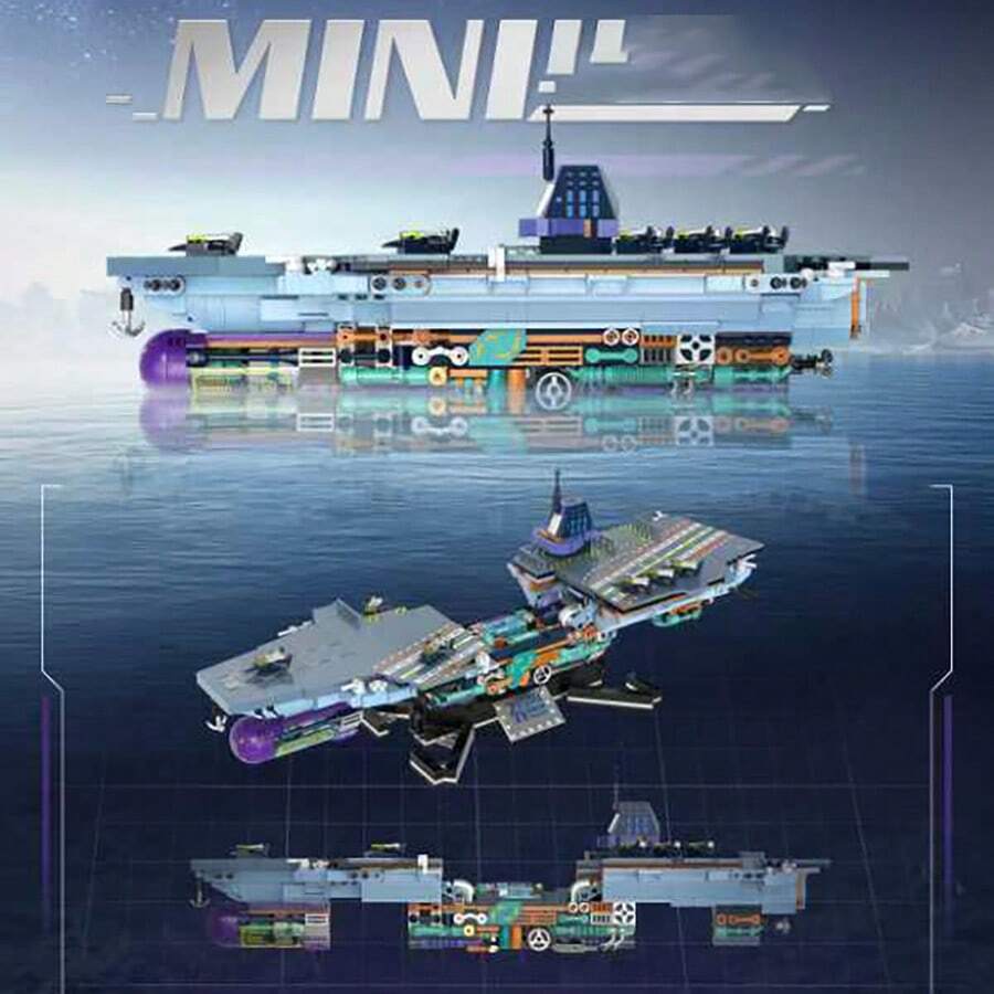Military Aircraft Carrier Series Building Blocks Toy, Creative Aircraft ...