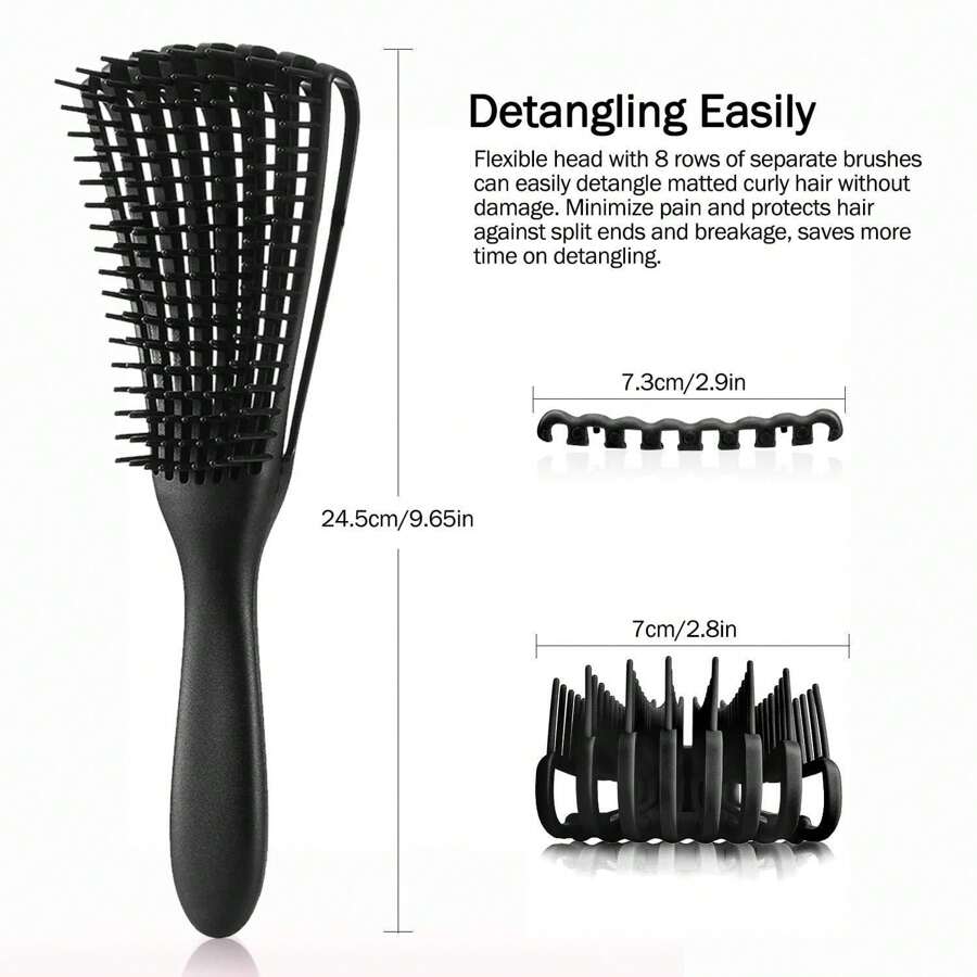 [Multi-Color Options] Women's Hair Wash Detangling Octopus Comb Large ...