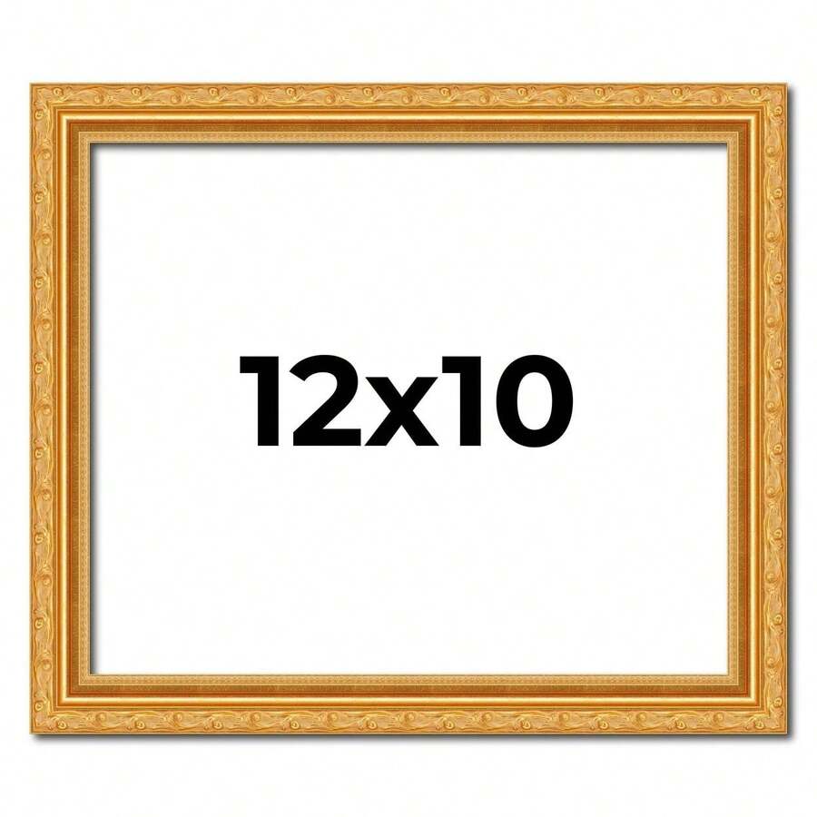 Custompictureframes.Com 12x10 Wood Antique Frame With UV Acrylic 4 ...