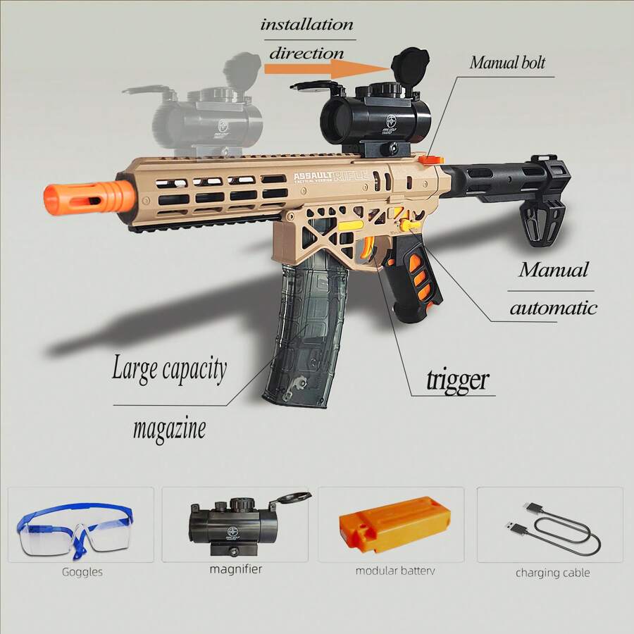 M4 Gel Blaster, High-Performance Toy Gun, Realistic Gel Blaster, Gel ...
