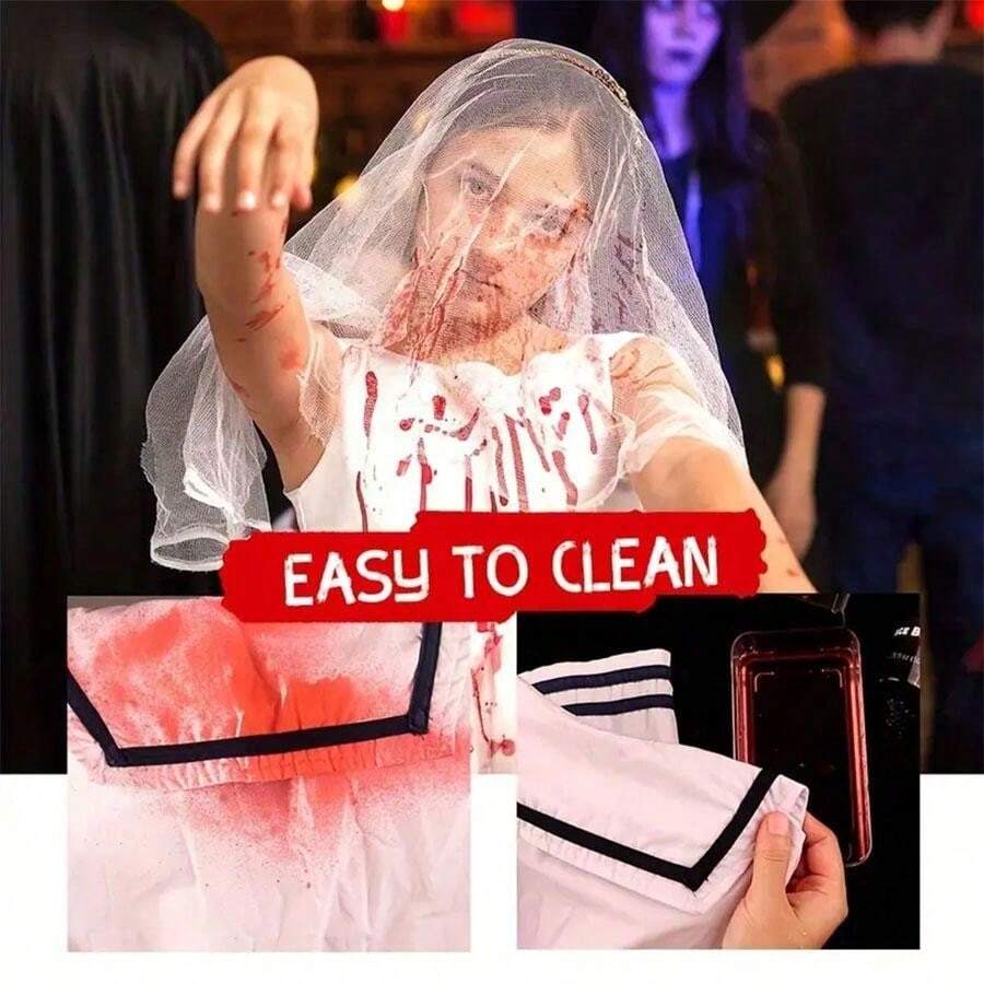 2/1pc Realistic Halloween Fake Blood FX Makeup Kit For Zombie, Vampire ...