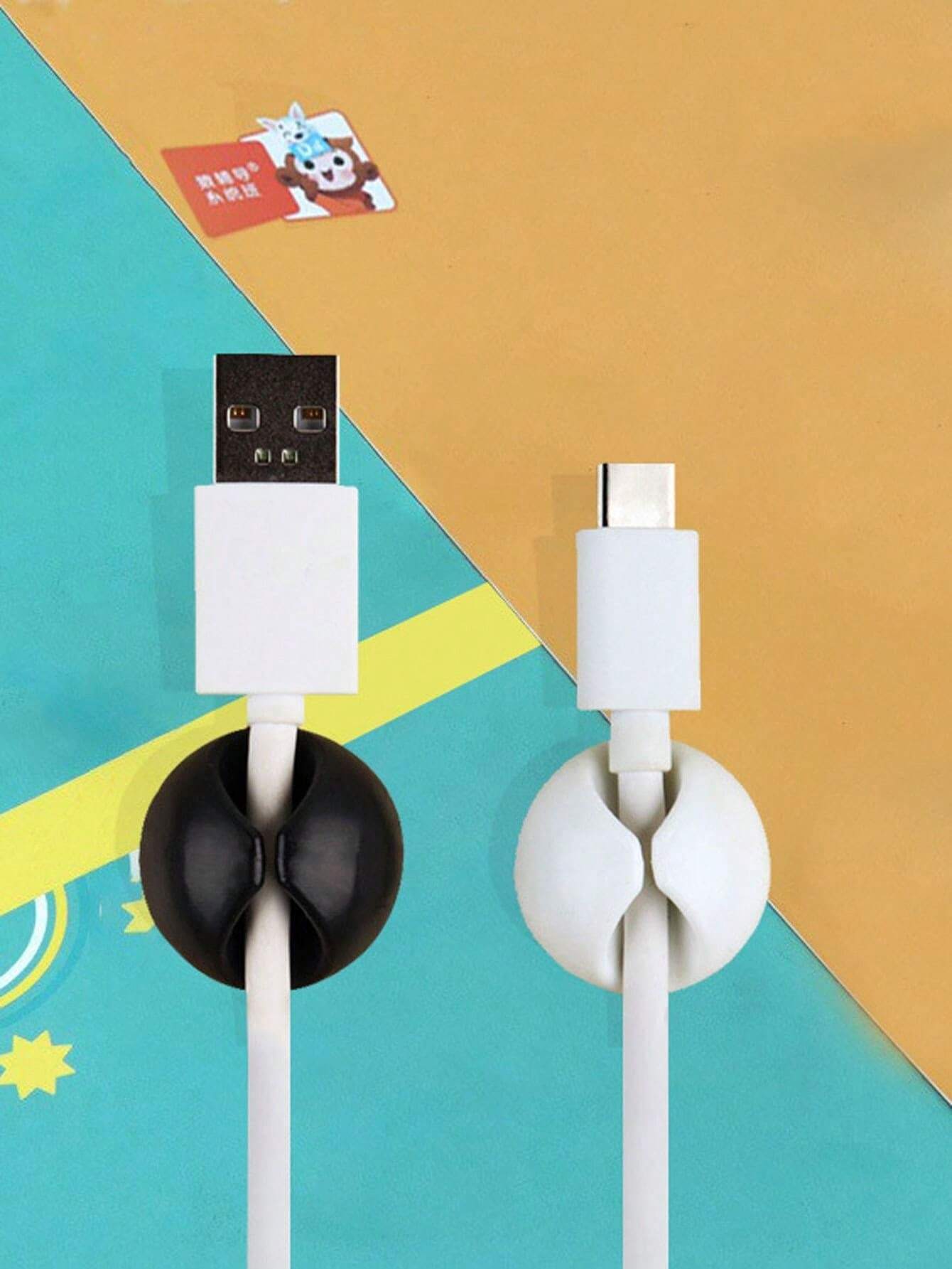 10pcs Data Cable Organizer Desktop Cable Management Clip, Wire Fixed ...