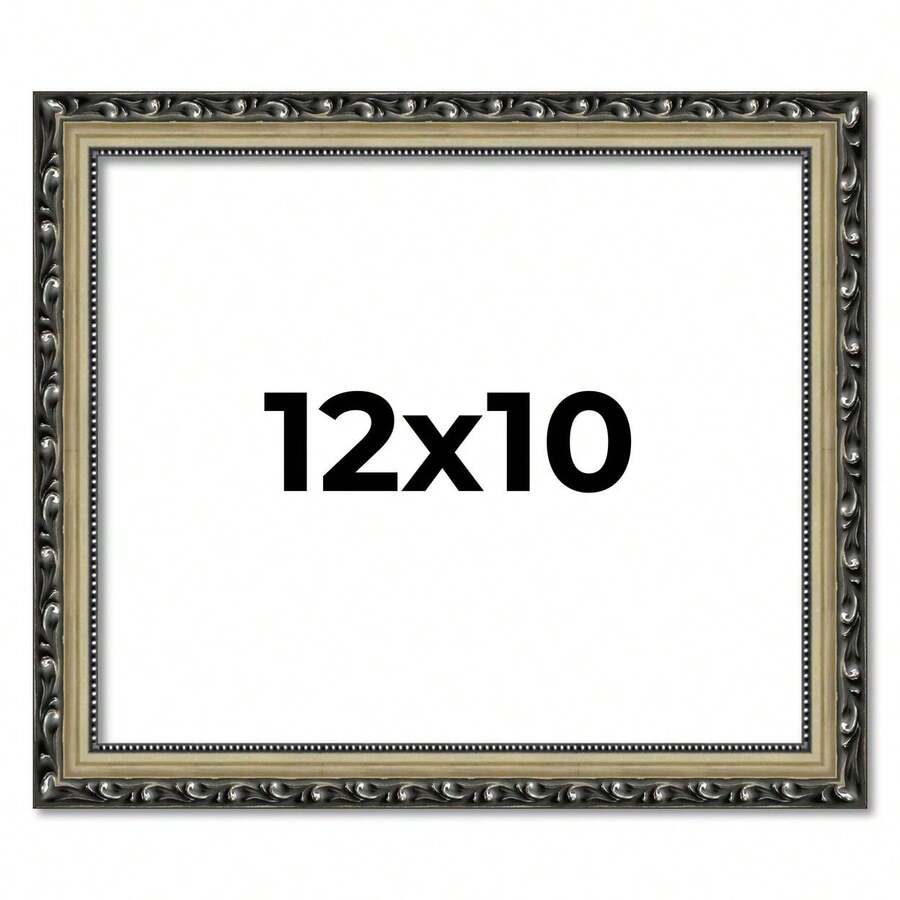 Custompictureframes.Com 12x10 Wood Antique Frame With UV Acrylic 4 ...