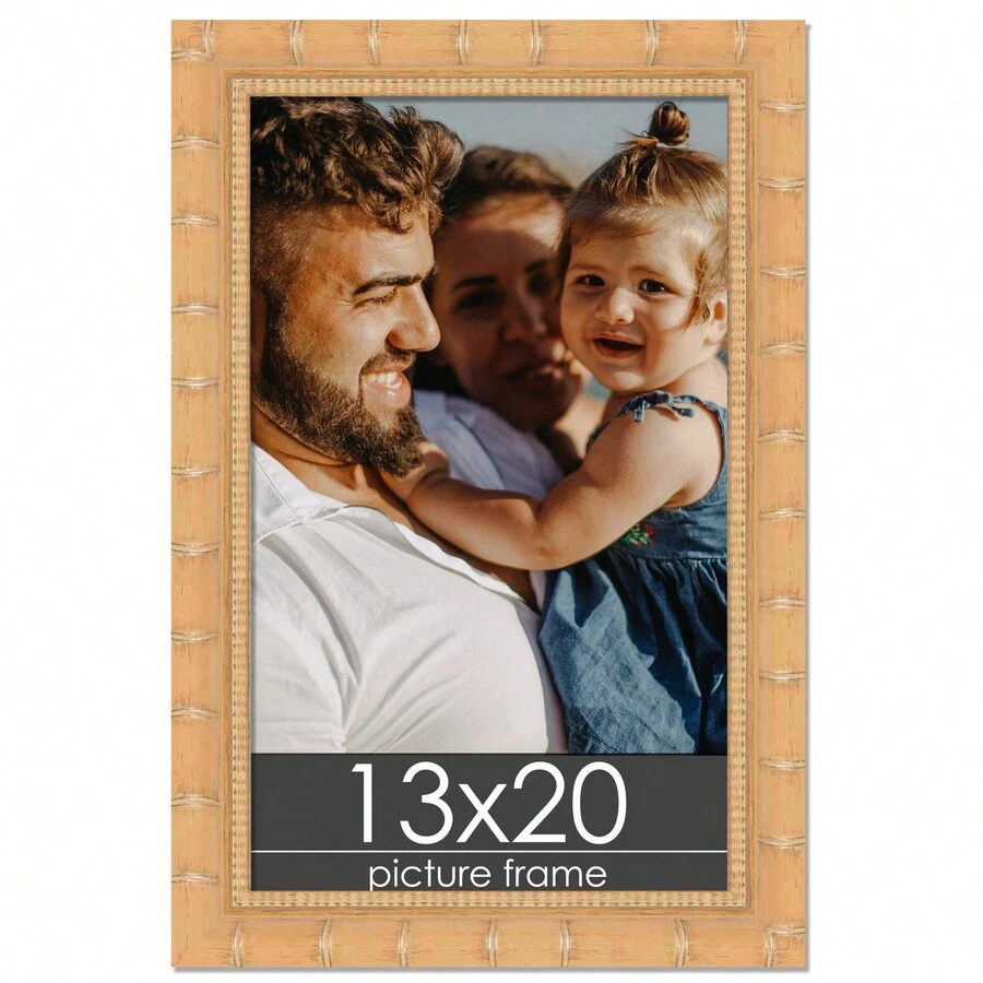 Custompictureframes.Com 13x20 Modern Bamboo Picture Frame UV Acrylic 5 ...