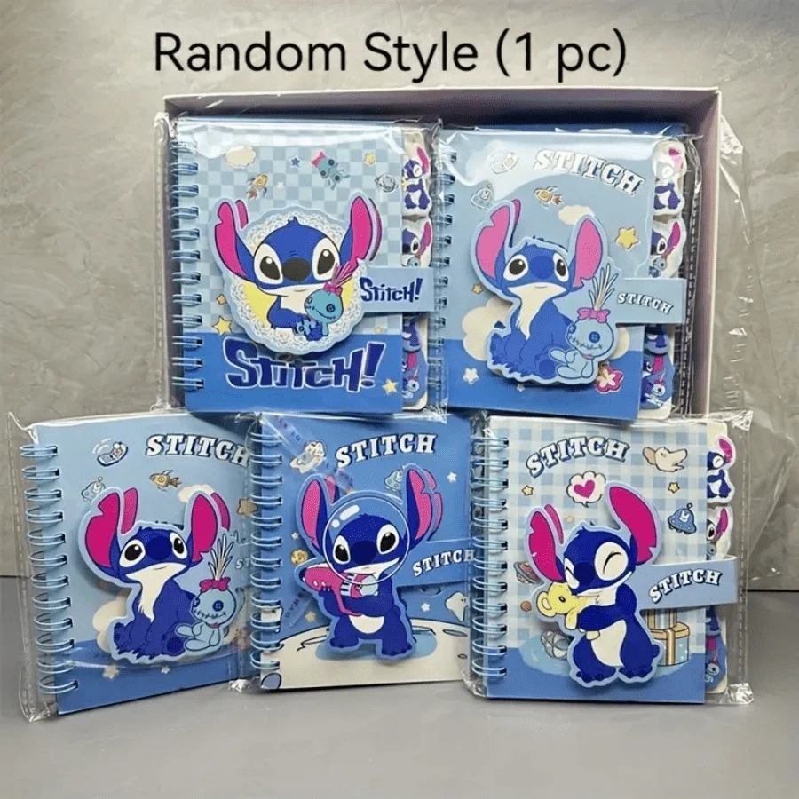 Disney Stitch A7 Coil-Bound Notebook, Anime Cartoon Theme, Personalized ...