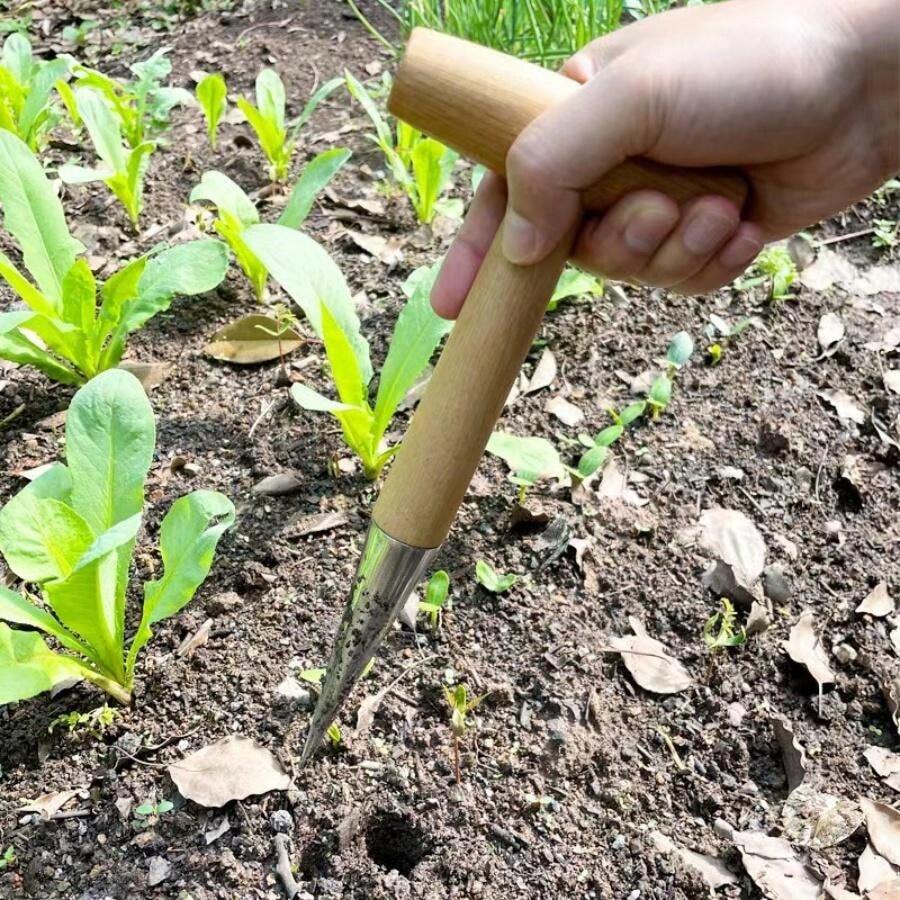 [1 Pack] Gardening Hole Punch T-Type Fertilizer Seed Transplant ...