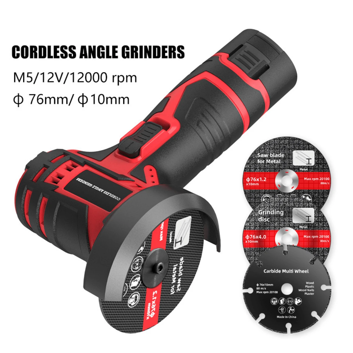 Lithium Electric Mini Brushless Angle Grinder Grinder Cutting Machine ...