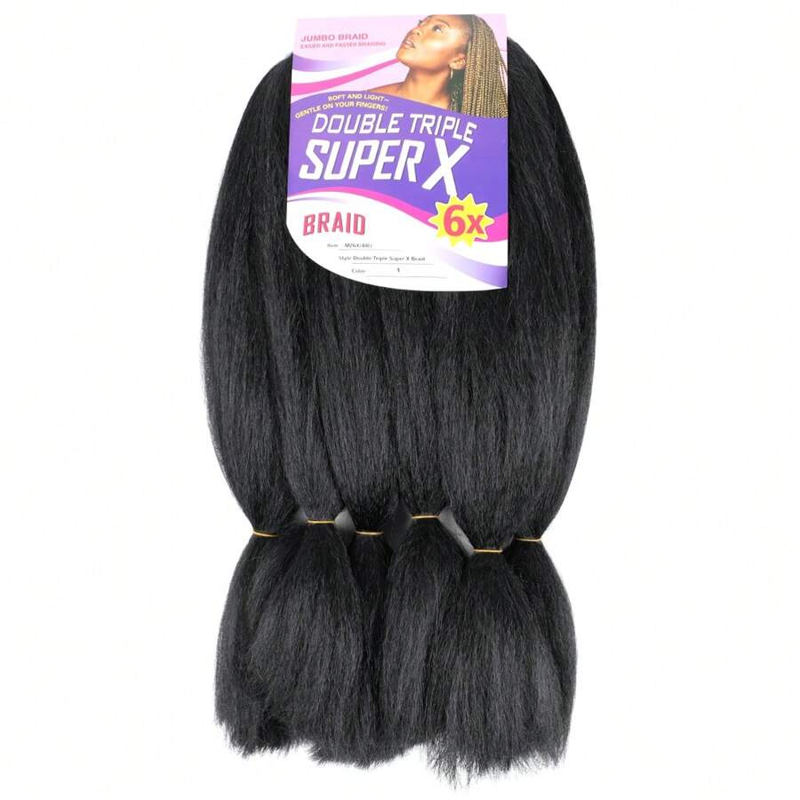 BELLQUEEN 24 Inch 6 Packs Yaki Braiding Hair, Two Tone Yaki Texture ...