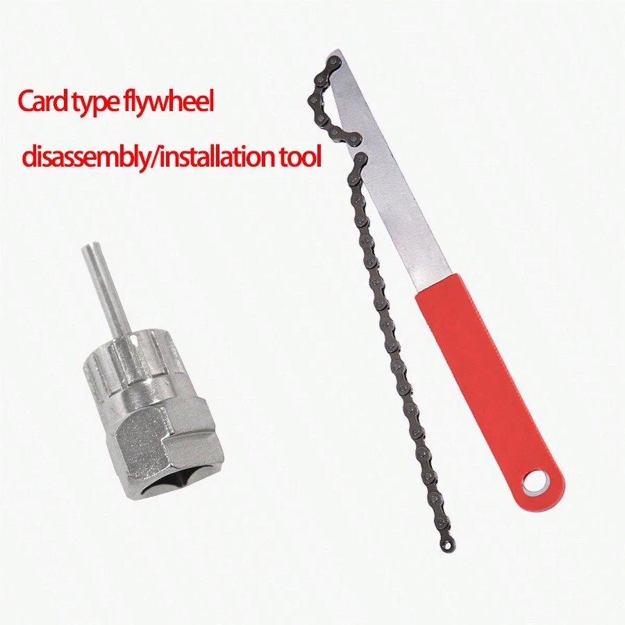 2pcs Chain-Fixing Wrench + Flywheel Socket, Bicycle Flywheel Rotation ...