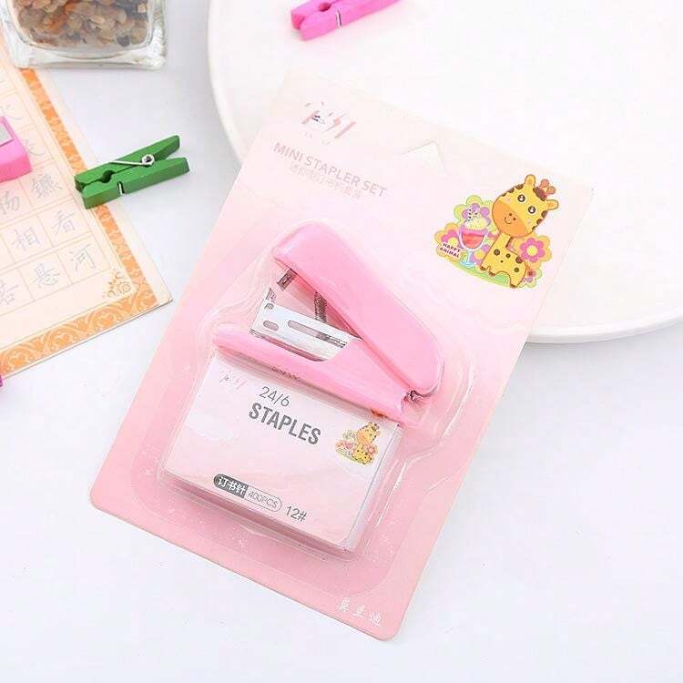 Morandi Color Stapler Creative Office Stapler Set Mini Stapler 12 Gauge ...