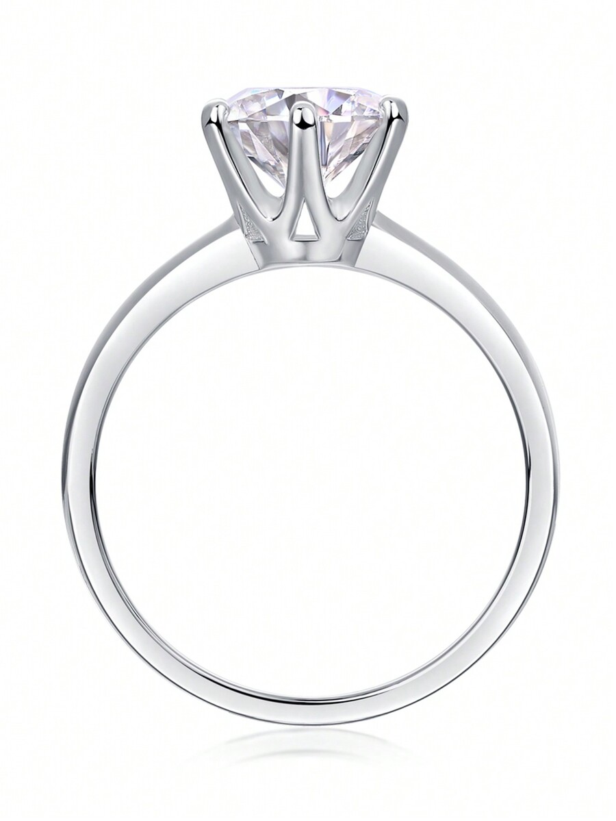 GRA Certified 1/2/3/5CT Moissanite Ring VVS1 Lab Diamonds Solitaire ...