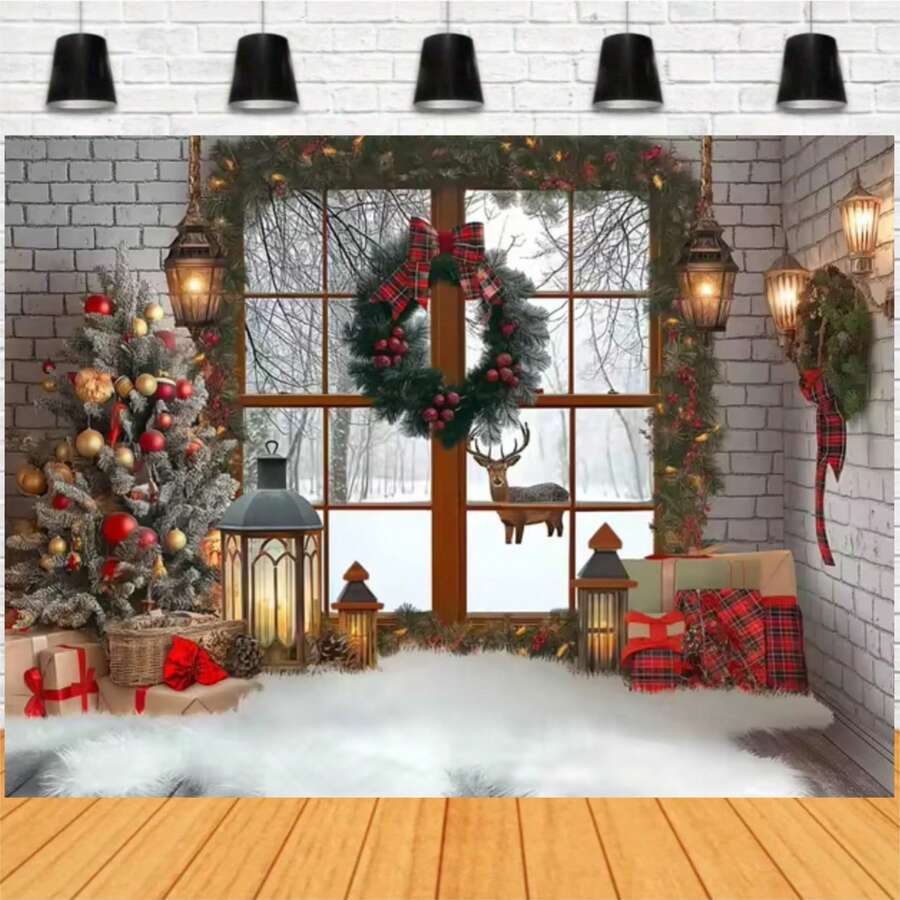 Christmas Backdrops Window Sills Christmas Trees Christmas Wreaths ...