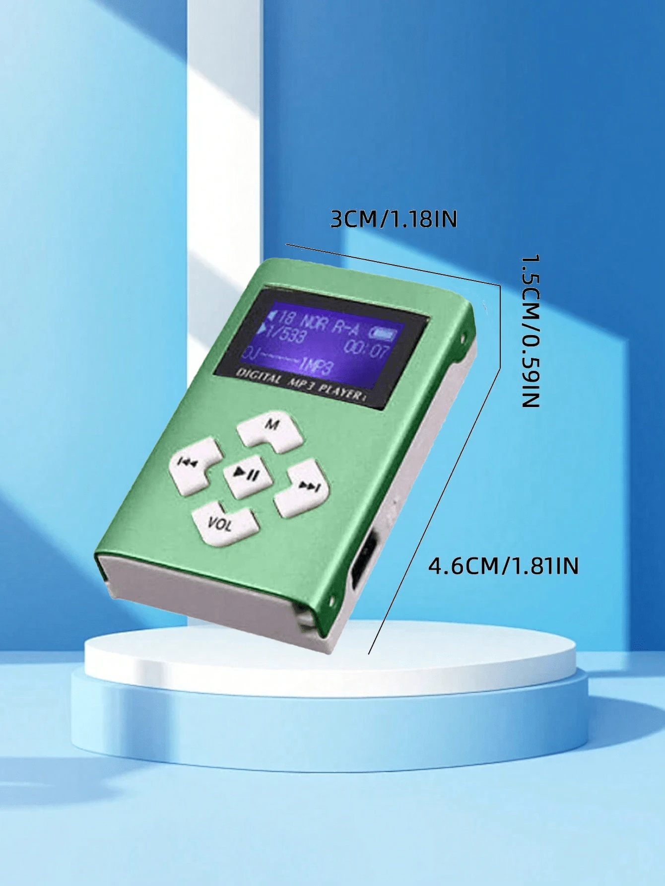 MP3 Player, som portátil sem perdas, MP3 player de música fino | SHEIN PT