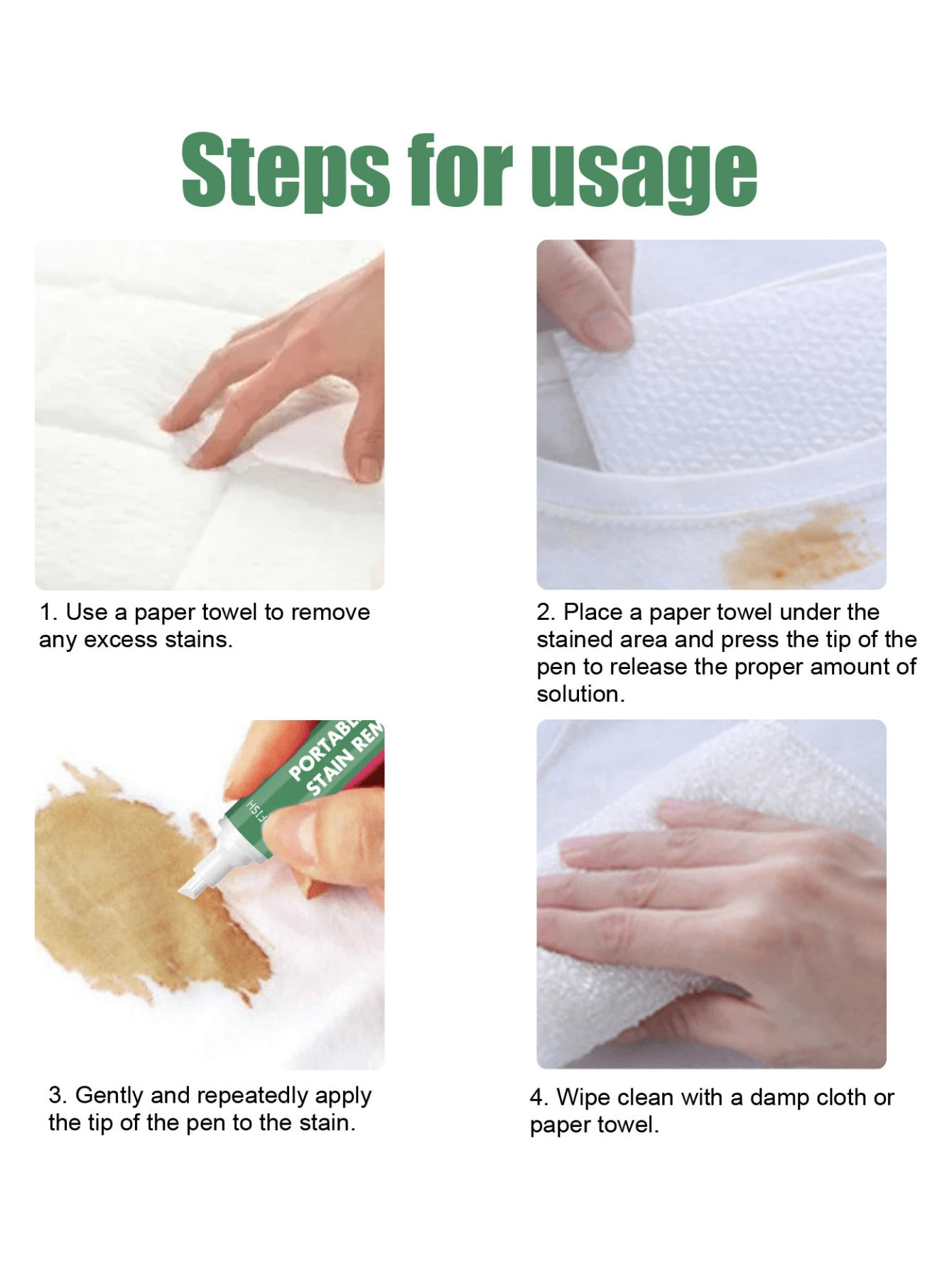 Portable Stain Remover Pen To Clean And Remove Stains, Clean And Remove ...