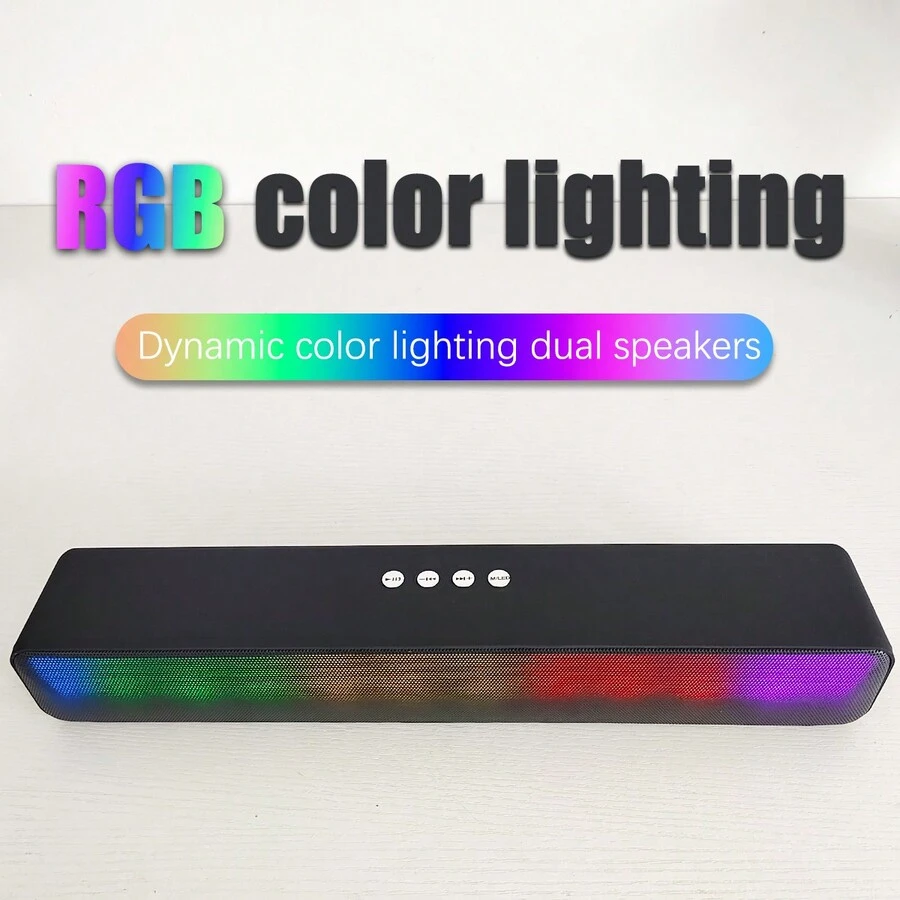 Bar Shaped Speaker, Portable Mini Speaker, Computer, PC Stereo Speaker ...