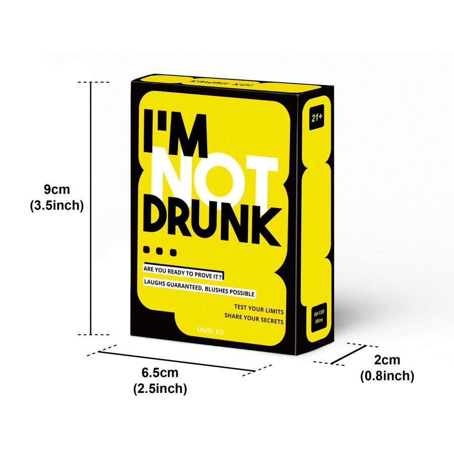 Party Drinking Game Cards Set For Game Nights - I'M NOT DRUNK & TOO ...