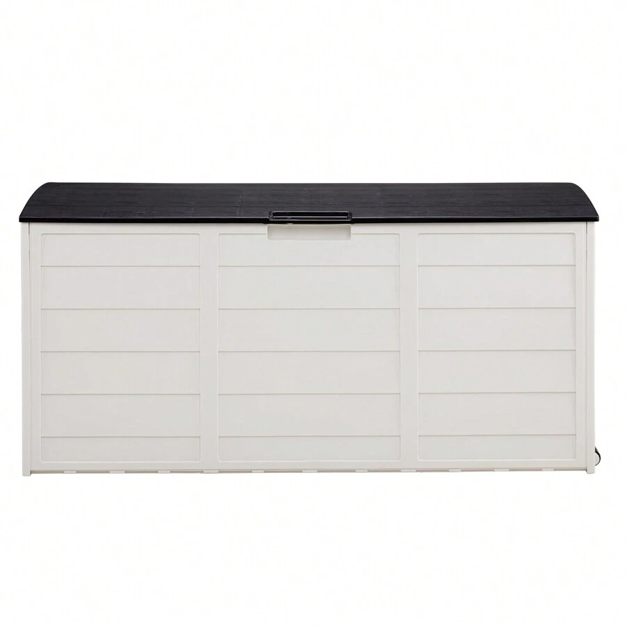 75gal 280L Outdoor Garden Plastic Storage Deck Box Chest Tools Cushions ...