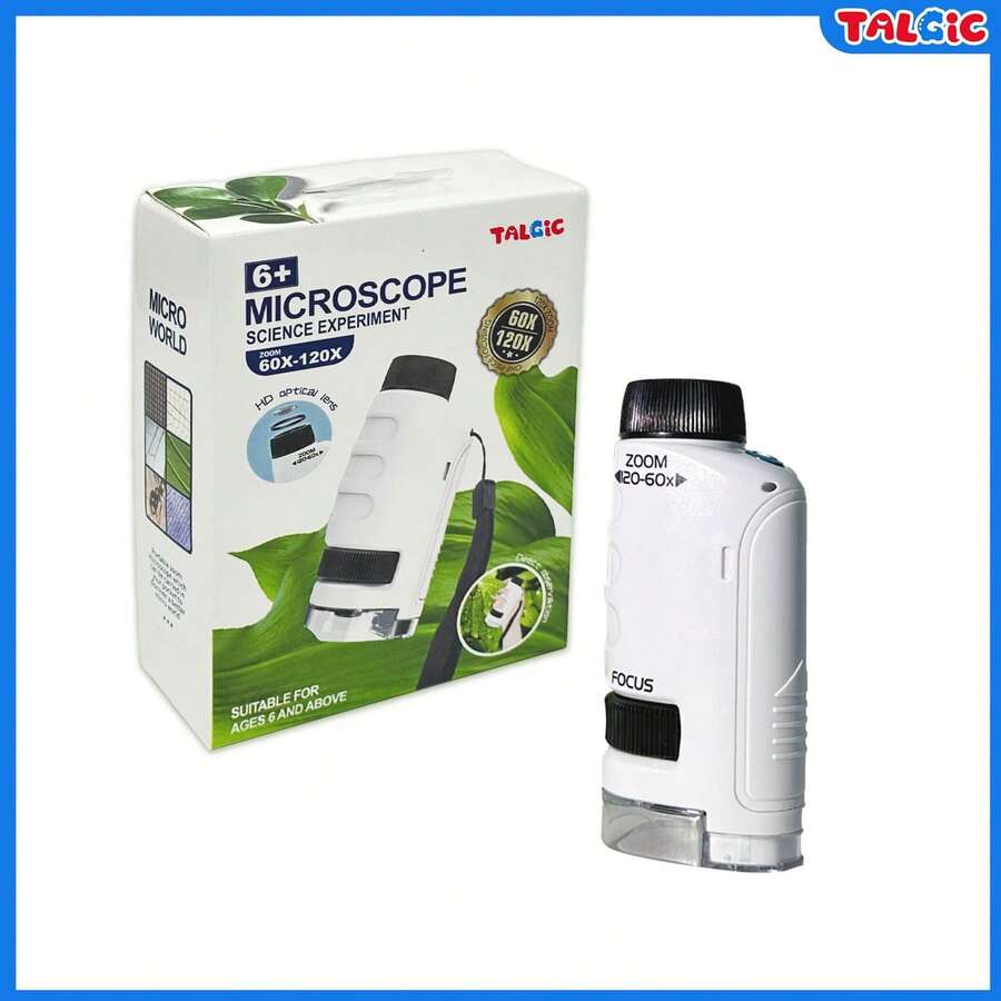 Pocket Microscope For Kids, Portable Handheld Mini Microscope Toy, Kids ...