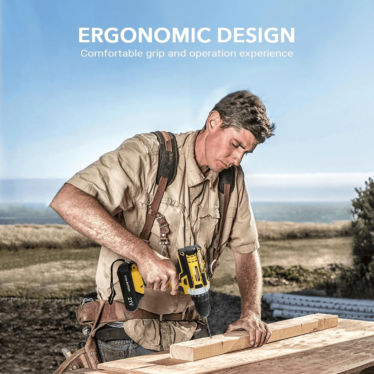 Drill Set Electric Screwdriver Cordless Power Drill Tools Cordless ...