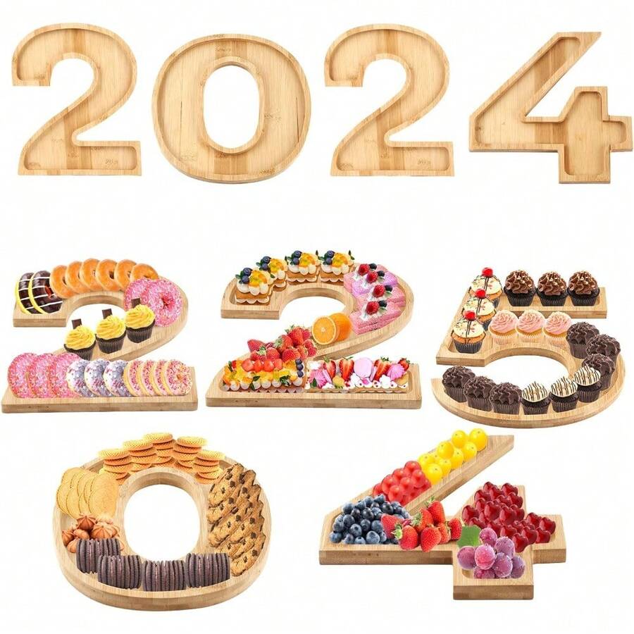 2024 Deli Plate Numbers 5 Pieces 2025 Wooden Deli Letters Fillable ...