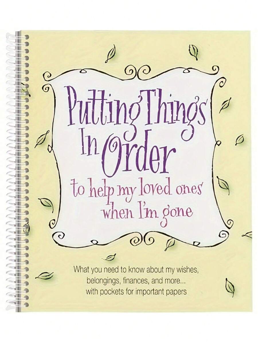 Organize Life Log - Spiral Binding, English, Paper Cover, With ...