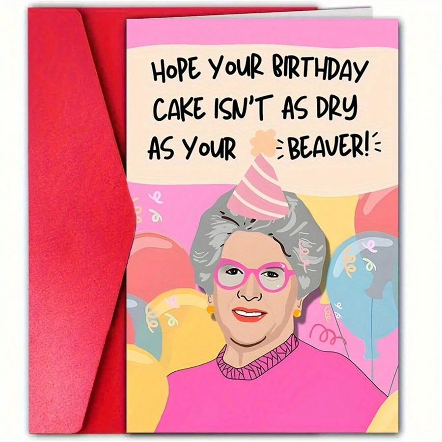 Trendy Celebration Card Delight! 1pc Novel Adult Humor. Edgy & Cheeky ...