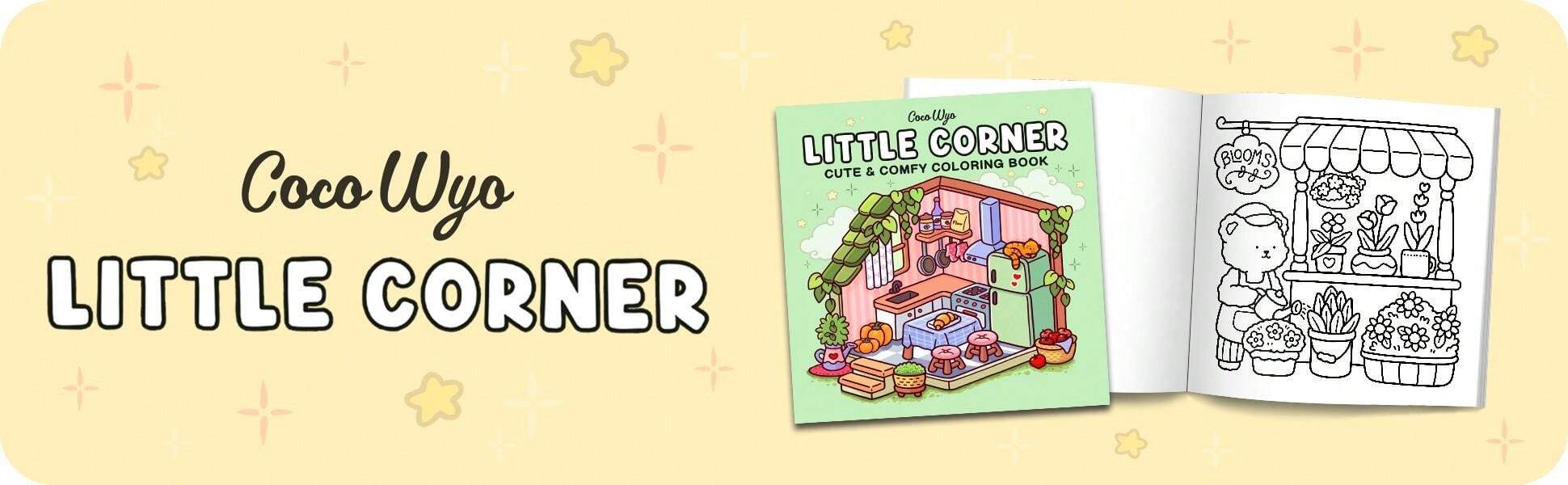 Little Corner: Coloring Book For Adults And Teens, Super Cute Designs ...