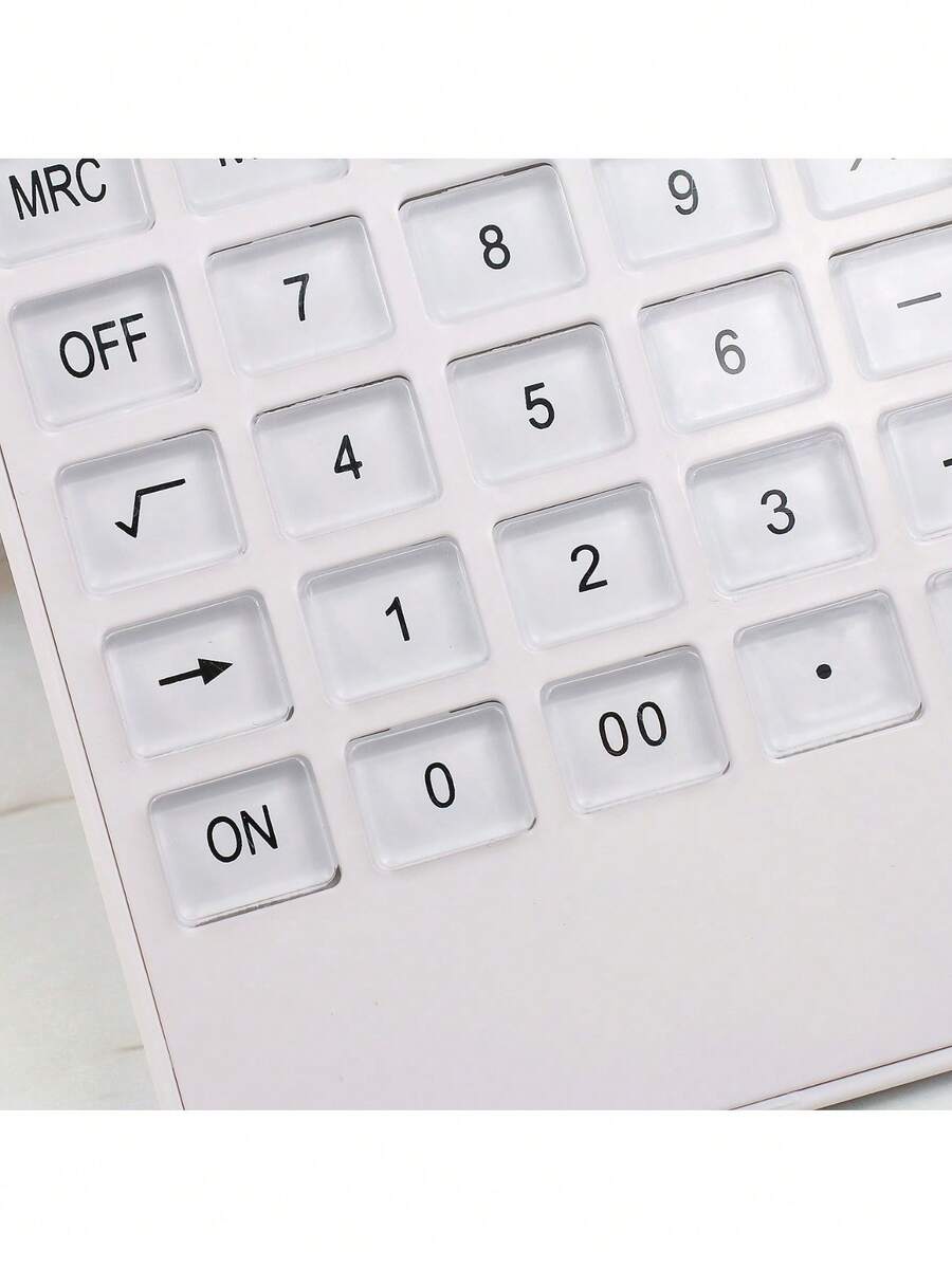 12-Digit Solar & Battery Dual Power Simple Computer Keypad Crystal ...
